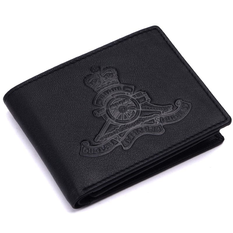 Leather Embossed Wallet - RAA Crest – Valhalla Tactical